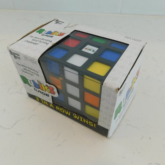 University Games | Toys | Rubiks Cage Game Tic Tac Toe 3 In A Row Puzzle Challenge Cube Cubie ...